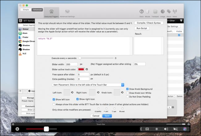 How to Customize the MacBook's Touch Bar with BetterTouchTool