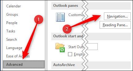 How to Customize the Navigation Pane in Outlook