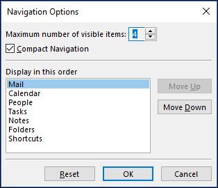 How to Customize the Navigation Pane in Outlook