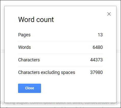 How to Find the Page and Word Count in Google Docs