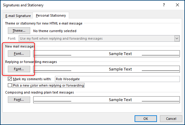 How to Customize the Theme and Formatting for Outlook Mail