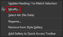 How to Change the Default Heading Styles in Microsoft Word