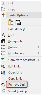 How to Remove Underlined Hyperlinks in PowerPoint