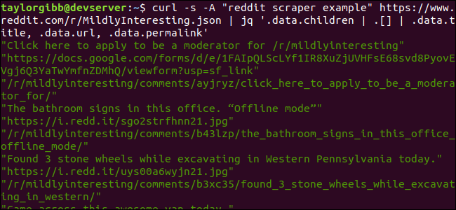 How to Scrape a List of Topics from a Subreddit Using Bash