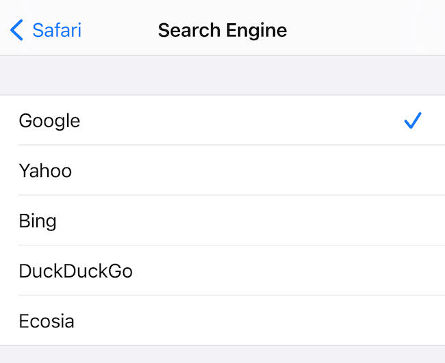 How to Change the Default Search Engine in Safari on iPhone or iPad