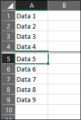How to Use Excel's Split Screen Function