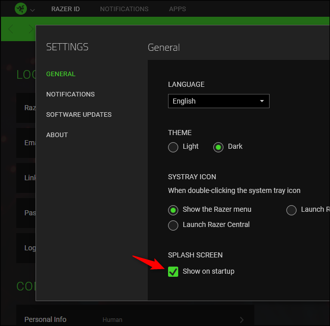 How to Disable the Razer Synapse Splash Screen at Startup