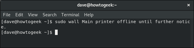How to Use the wall Command on Linux