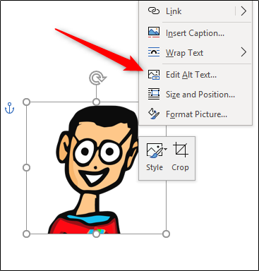 How to Add Alternative Text to an Object in Microsoft Word