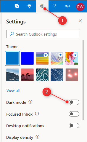 How To Enable Dark Mode in Outlook.com