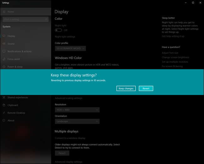How to Change the Screen Resolution in Windows 10
