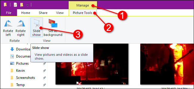 How to View a Slideshow on Windows 10