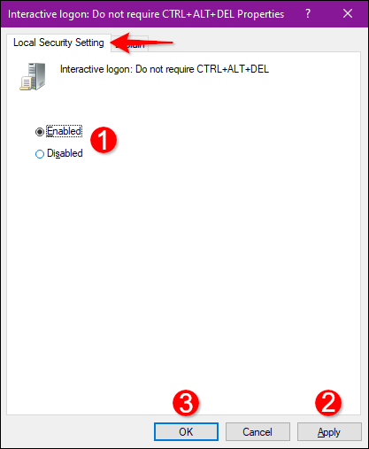 How to Enable or Disable Secure Sign-In for Windows 10