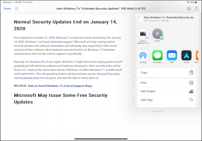 How to Save a Website as a PDF on iPhone and iPad