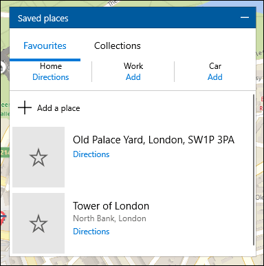 How to Save Favorite Places in Windows 10 Maps