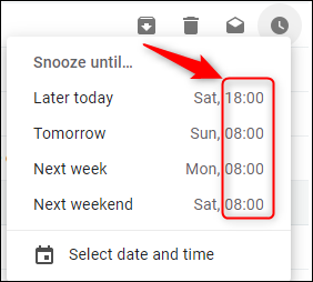 How to Customize Gmail's Default Snooze Times
