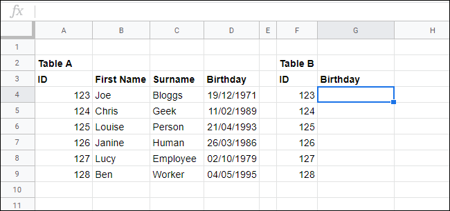 How to Find Data in Google Sheets with VLOOKUP