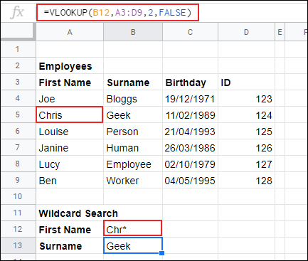 How to Find Data in Google Sheets with VLOOKUP