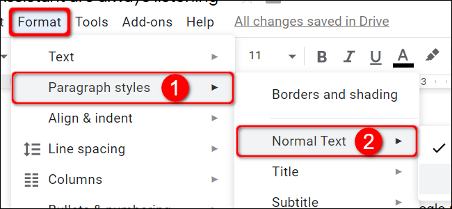 How to Change Google Docs Default Format Settings