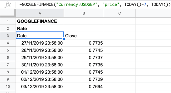 How to Convert Currency in Google Sheets