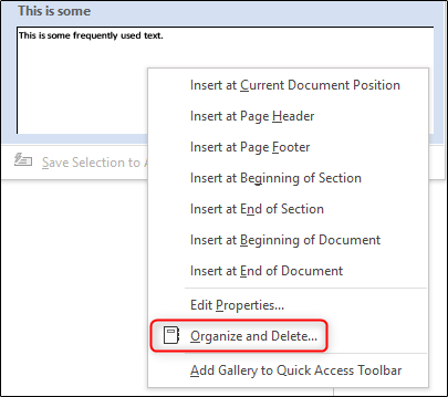 How to Create and Use AutoText Entries in Word