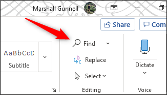 How to Search for Text in Word
