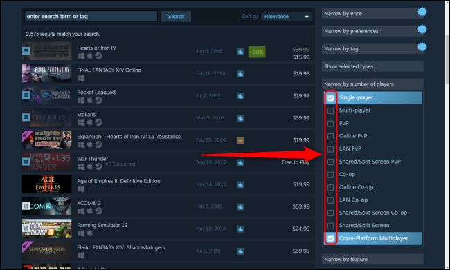 How to Customize Steam Search Settings
