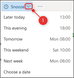 How To Use Outlook Online's Snooze Tool