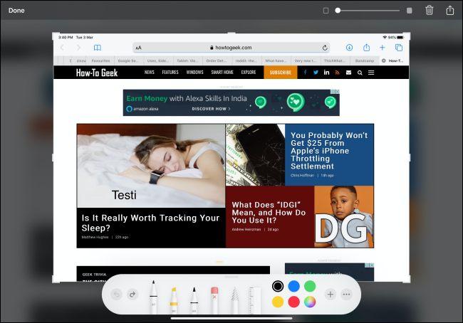 How to Take and Annotate Screenshots on iPad Using Apple Pencil