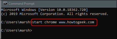 How to Open Google Chrome Using Command Prompt on Windows 10