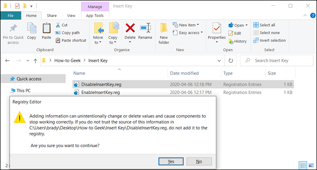 How to Disable the Insert Key on Windows 10