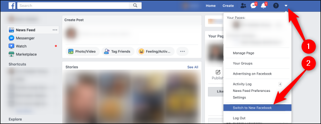 How to Switch to the New Facebook Desktop Interface