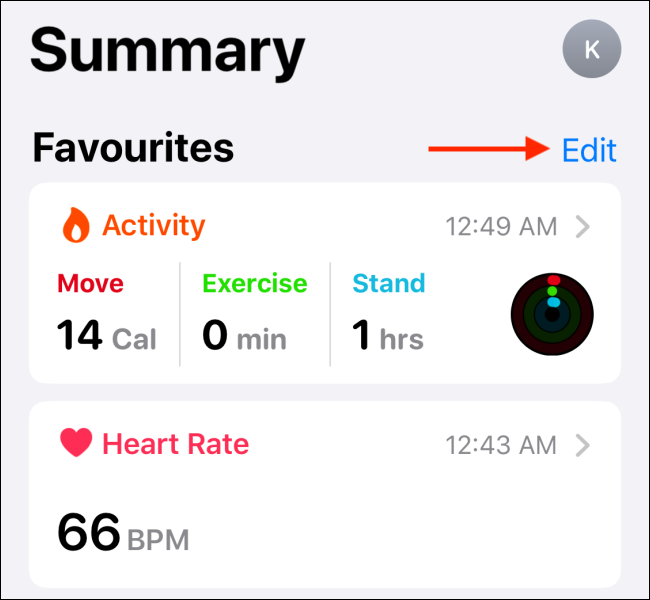 How to Customize the Summary Tab in the iPhone's Health App