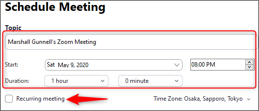 How to Schedule a Zoom Meeting