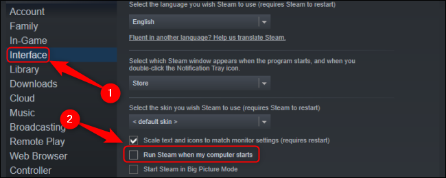 How to Stop Steam From Launching at Startup