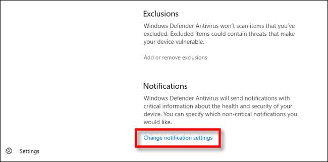 How to Manage Windows Defender's Notifications on Windows 10