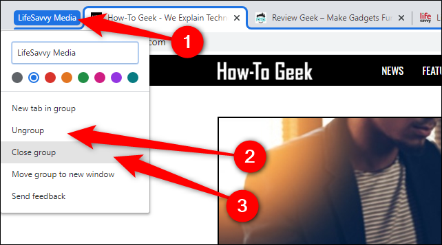How to Collapse and Hide Tab Groups in Google Chrome