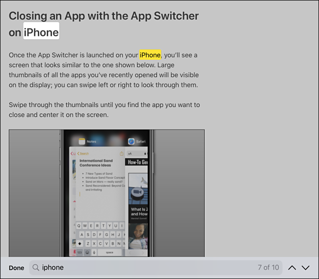 How to Find Text on a Web Page in Safari on iPhone and iPad