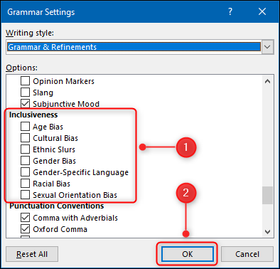 How to Check for Inclusive Language in Microsoft Word