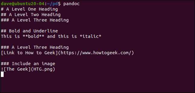 How to Use pandoc to Convert Files on the Linux Command Line