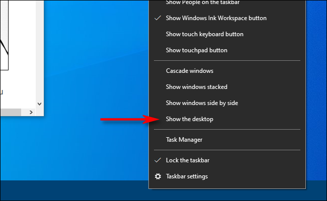 How to Quickly Show Your Desktop on Windows 10