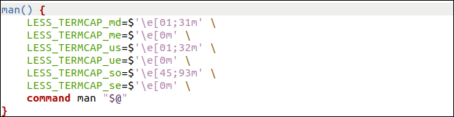 How to Display man Pages in Color on Linux