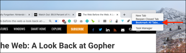 How to Save Google Chrome Tabs for Later