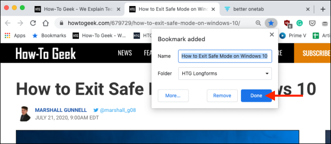 How to Save Google Chrome Tabs for Later