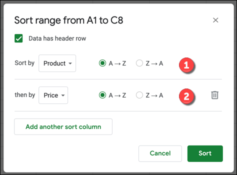 How to Sort by Multiple Columns in Google Sheets