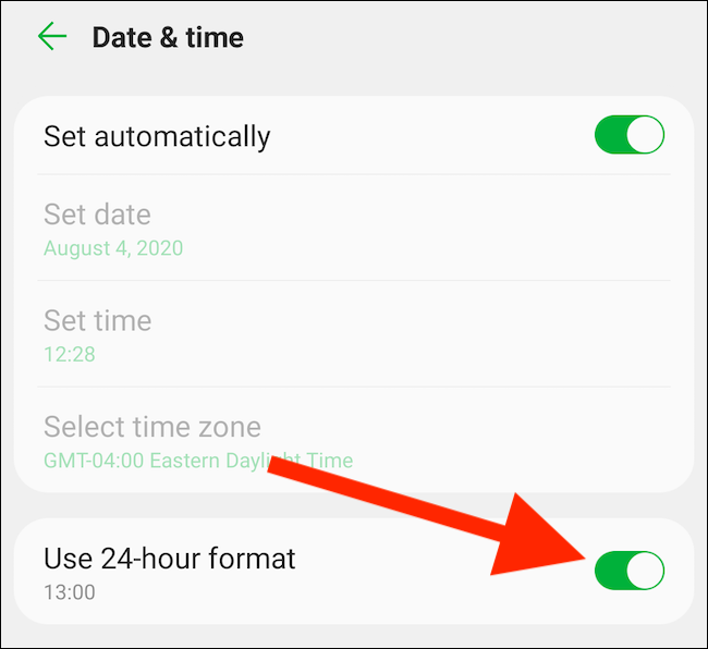 How to Change to a 24-hour Clock on Android