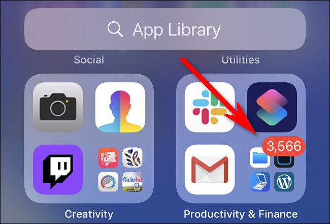 How to Show or Hide Notification Badges in the App Library on iPhone