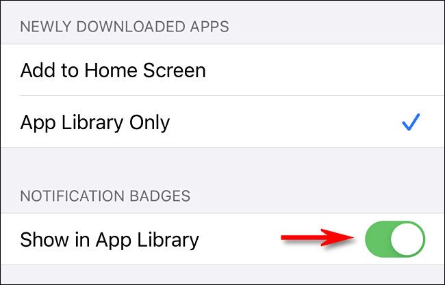 How to Show or Hide Notification Badges in the App Library on iPhone