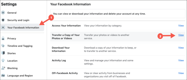 How to Transfer Your Facebook Photos and Videos to Dropbox