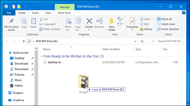 How to Burn a CD or DVD on Windows 10